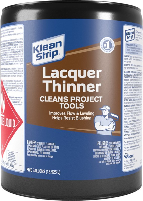 Klean Strip CML170SC Lacquer Thinner, Liquid, Characteristic Ketone, C ...