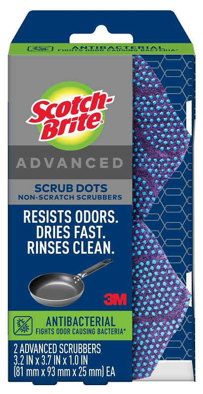 Scotch-Brite Scrub Dots SDA-2 Advanced Anti-Bacterial Non-Scratch Scru ...