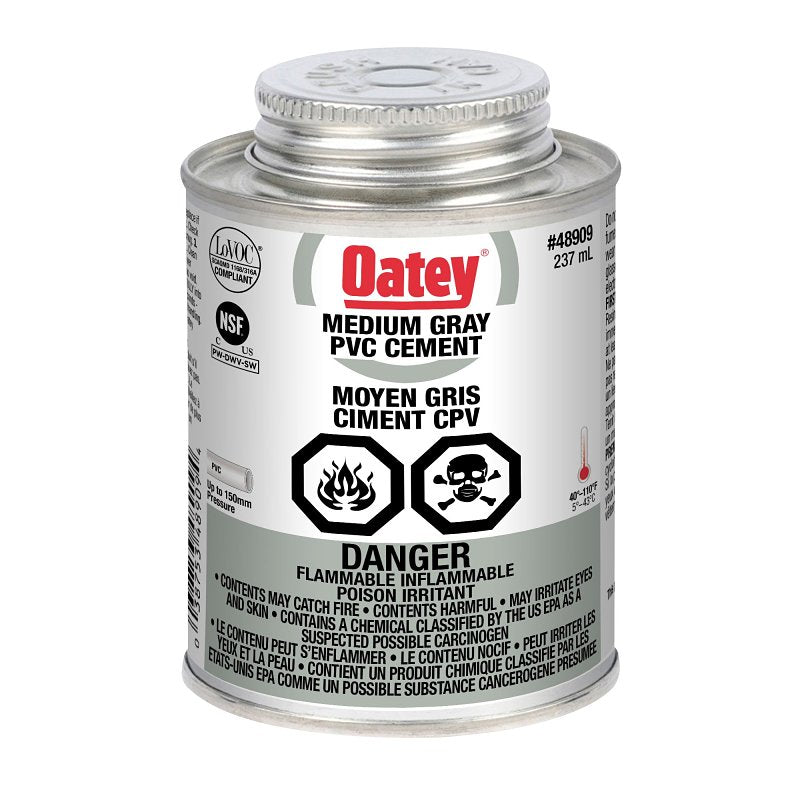 Oatey 31506 Cement, 236 mL, Liquid, Gray – big-apple-hardware-and-houseware