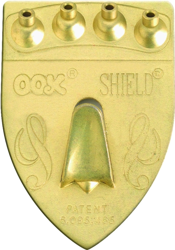 OOK 55007 Shield Hanger, 100 lb, Steel, Brass, Gold – big-apple ...