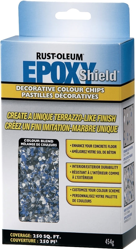 Rust-Oleum N238469 Color Chip, Solid, Blue/Gray, 474 g, Pack – big ...