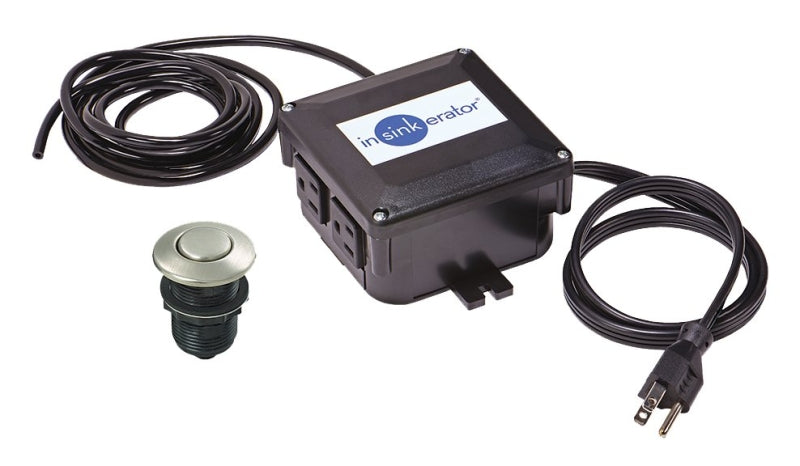 InSinkErator SinkTop Switch 76696 Dual-Outlet Push Button, Air Activat ...