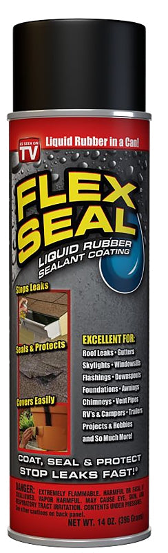 Flex Seal FSR20 Rubberized Spray Coating, Black, 14 oz, Can – big-apple ...