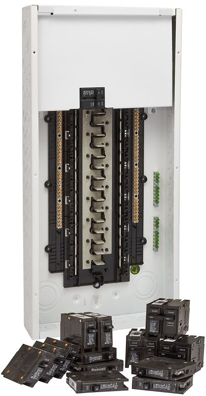 Eaton CBRPM130RETVA Load Center, 100 A, 30-Space, 60-Circuit, Combinat ...