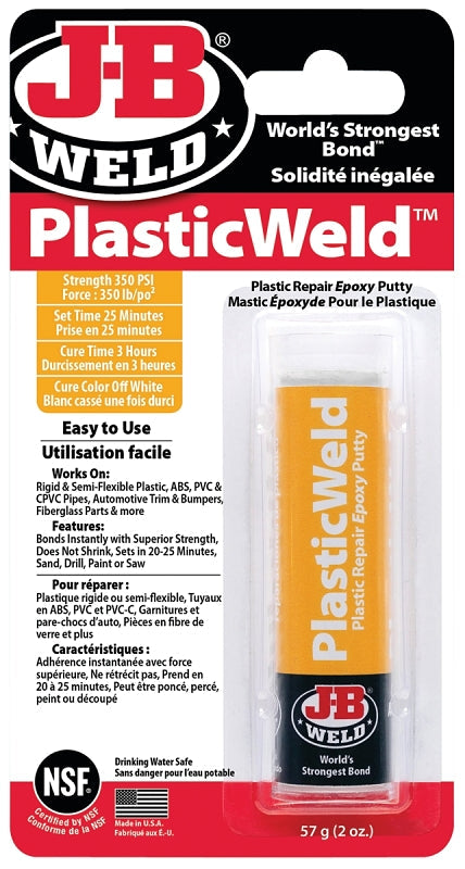J-B Weld 8237F Epoxy Putty, Off-White, Solid, 2 oz – big-apple-hardware ...