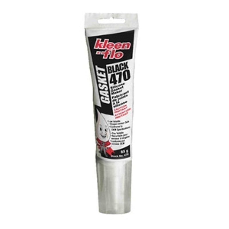 Kleen-Flo 470 Silicone Gasket Maker, 85 g Tube, Paste, Acetic Acid ...