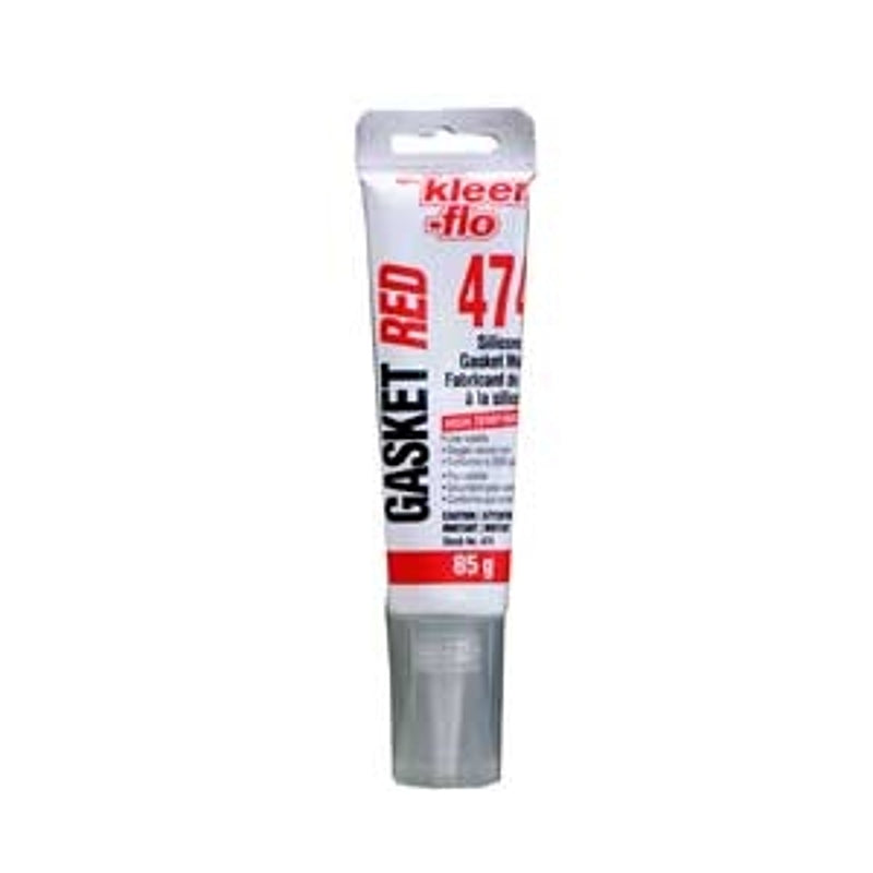 Kleen-Flo 474 Silicone Gasket Maker, 85 g Tube, Paste, Acetic Acid ...